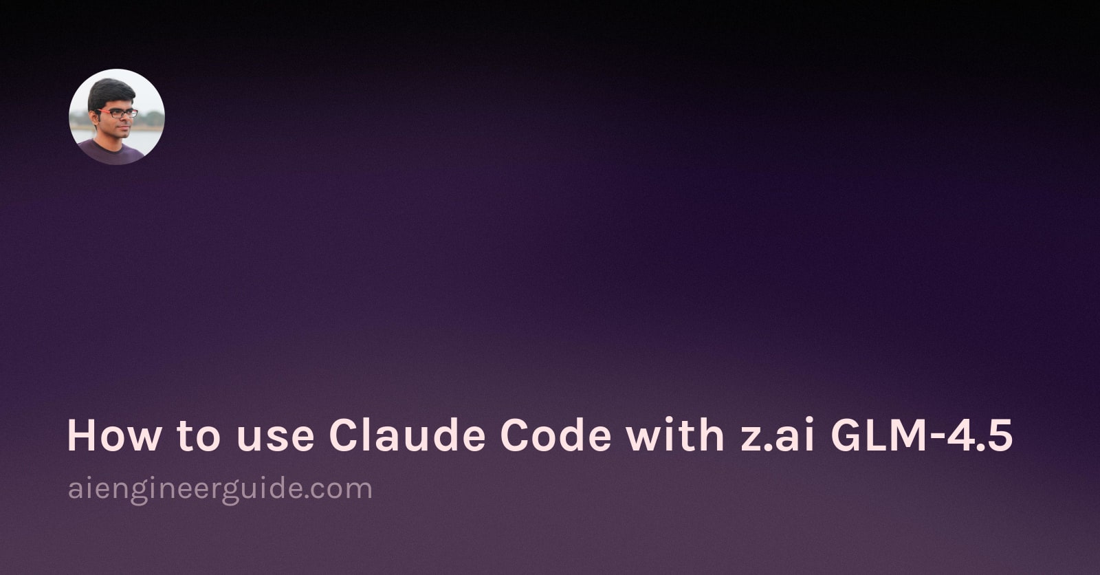 How to use Claude Code with z.ai GLM-4.5